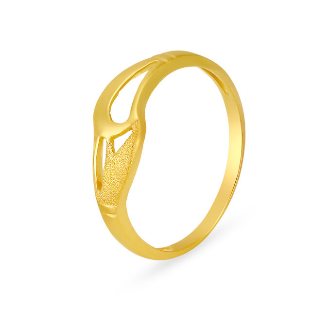 Buy Elegant 22 Karat Yellow Gold Finger Ring at Best Price | Tanishq ...