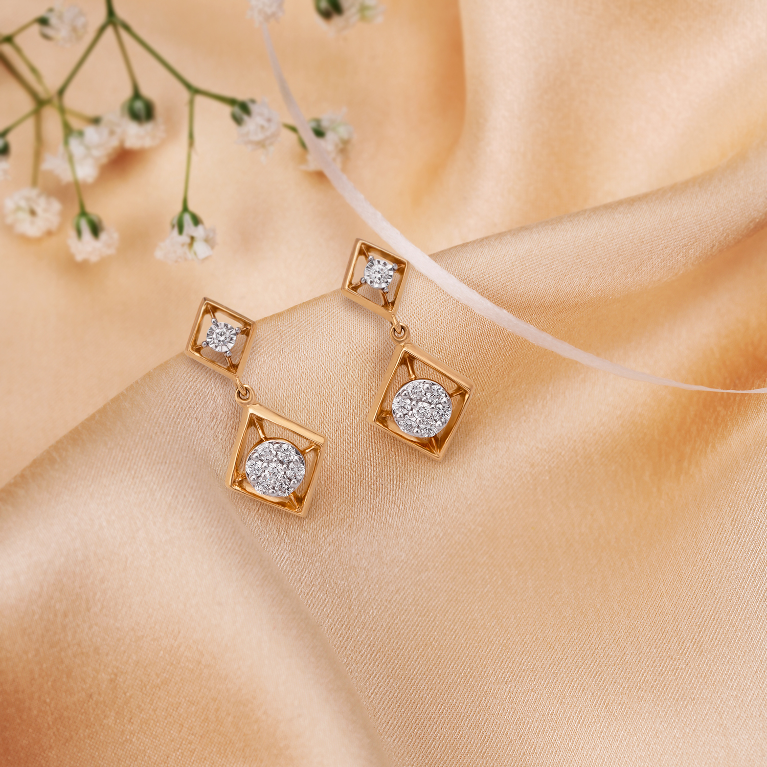 Buy Cutesy Diamond Shape Drop Earrings for Kids at Best Price | Tanishq ...