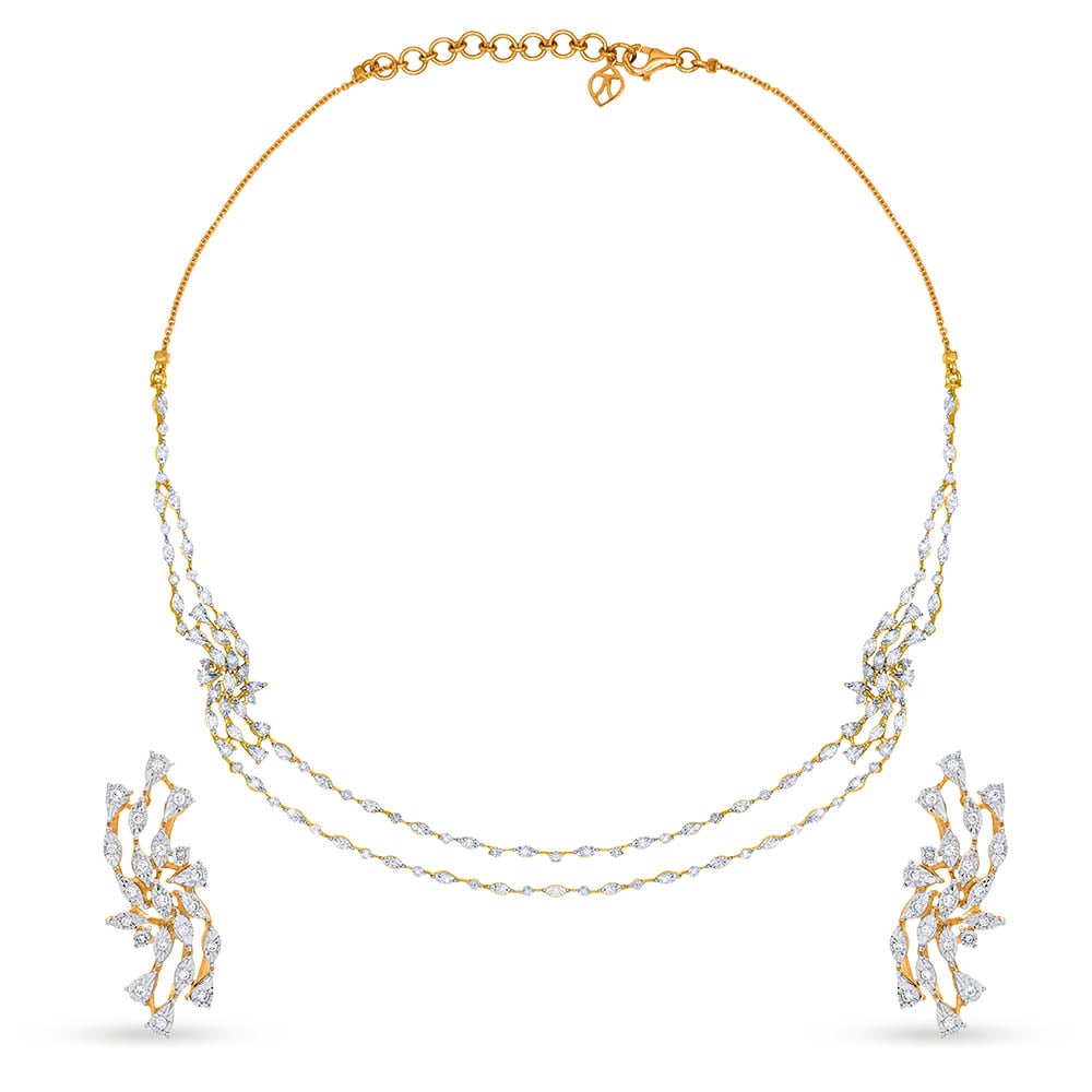 Buy Tanishq Gold Necklace Set at Best Price | Tanishq Singapore Online ...