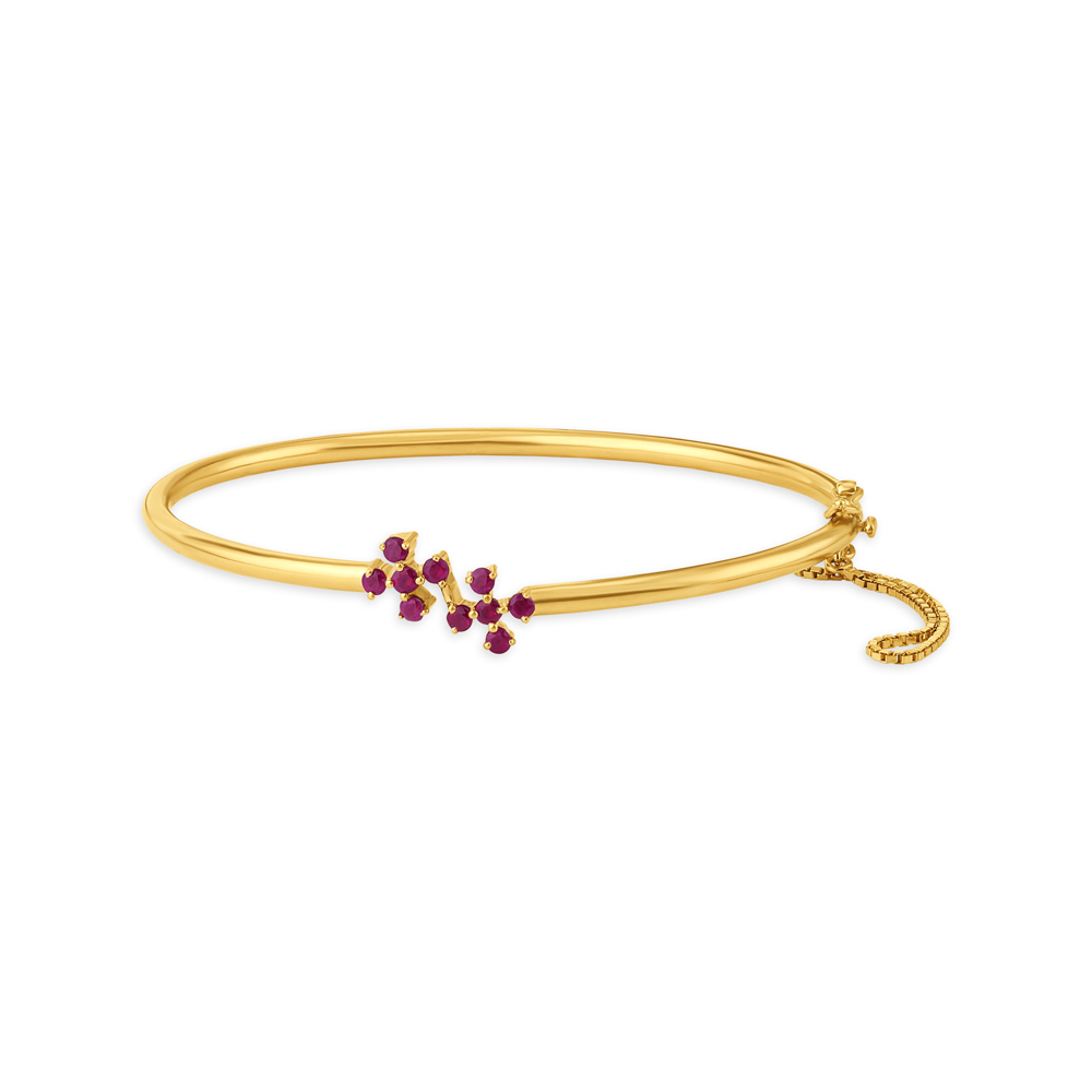 Buy Tiana Ruby Bangle at Best Price | Tanishq Singapore Online Store