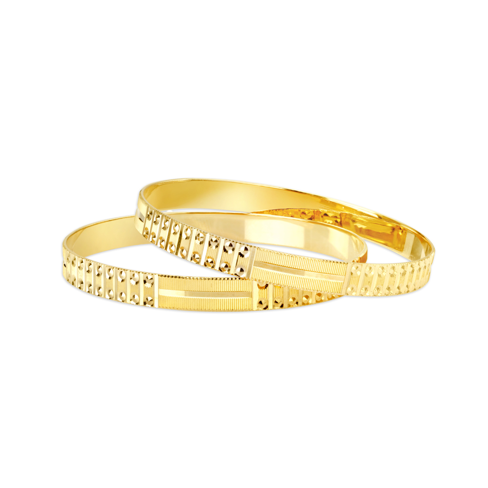 Buy Gleaming Gold Bangle at Best Price | Tanishq Singapore Online Store
