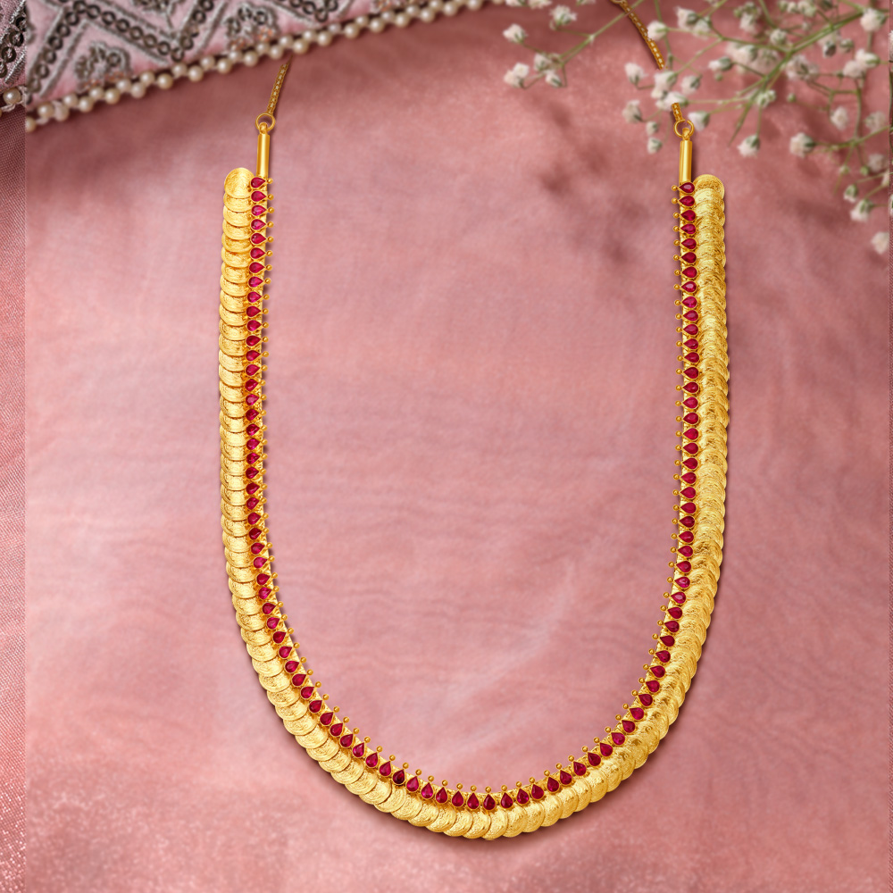 Buy Magnificent Lakshmi Kasu Necklace at Best Price | Tanishq Singapore ...