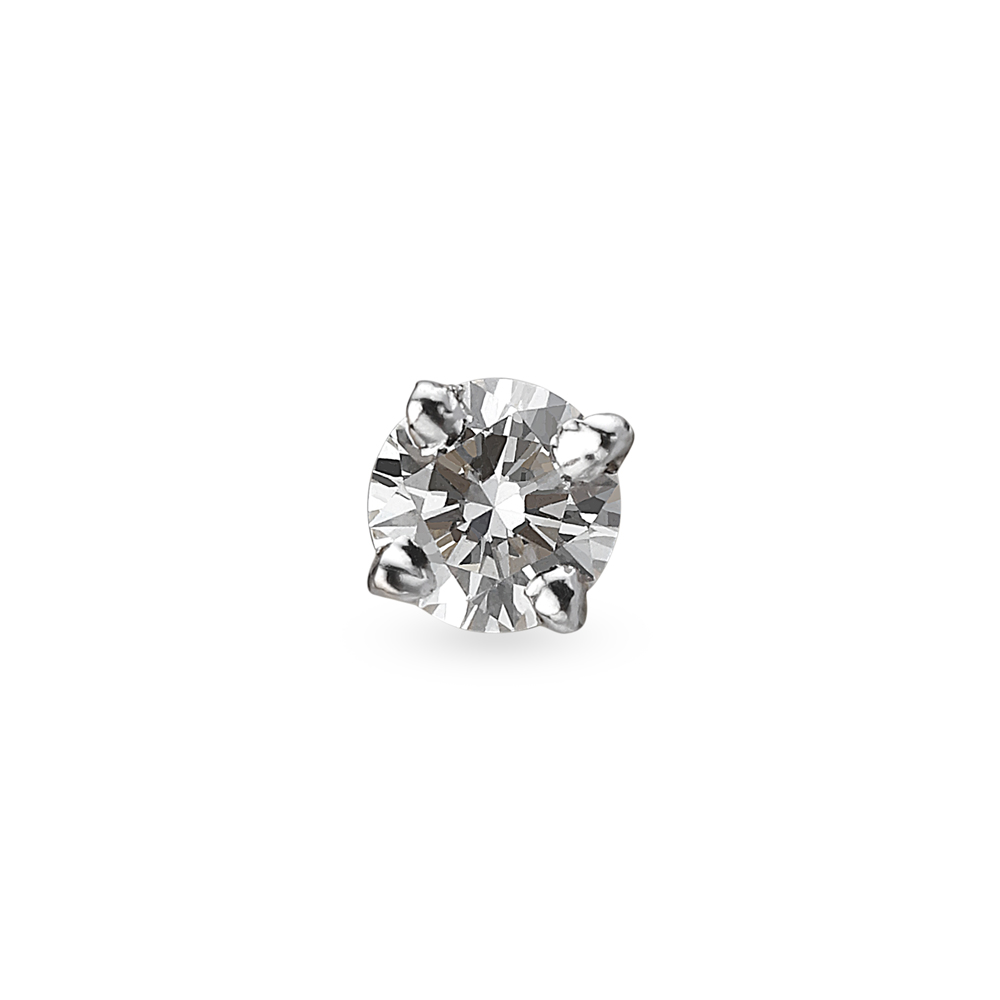 Buy Shimmering Single Stone Diamond Nose Pin at Best Price | Tanishq ...