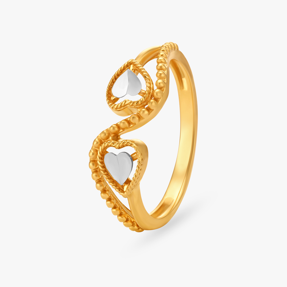 Buy Gentle Hearts Ring at Best Price | Tanishq Singapore Online Store